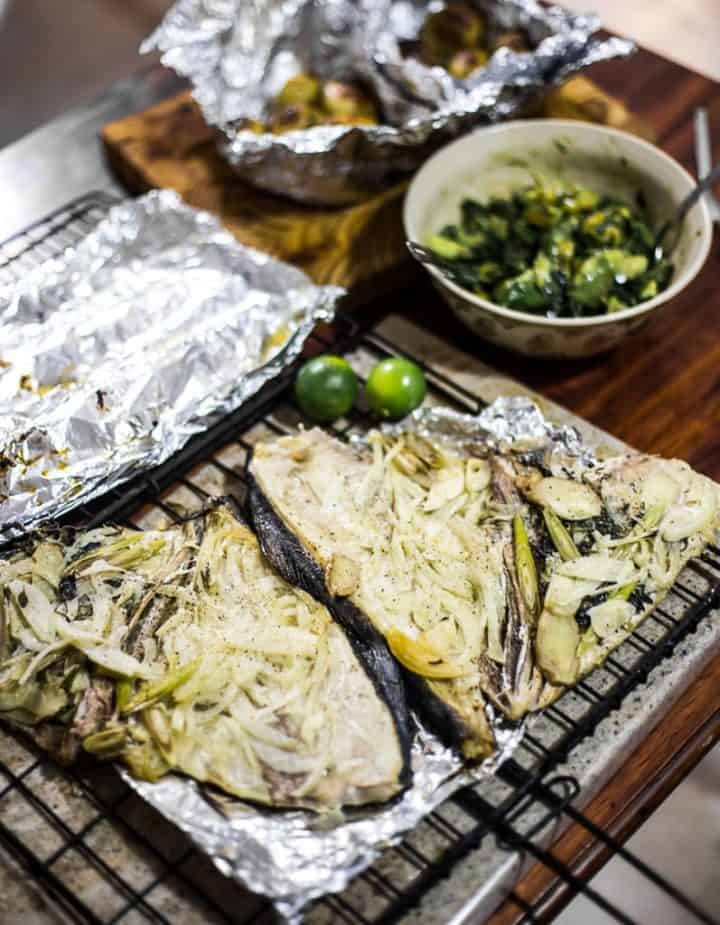 Grilled angelfish Braai Style - PantsDownApronsOn