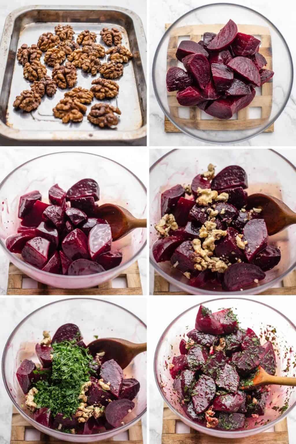 Best Beetroot And Feta Salad With Walnuts and Pomegranate Dressing