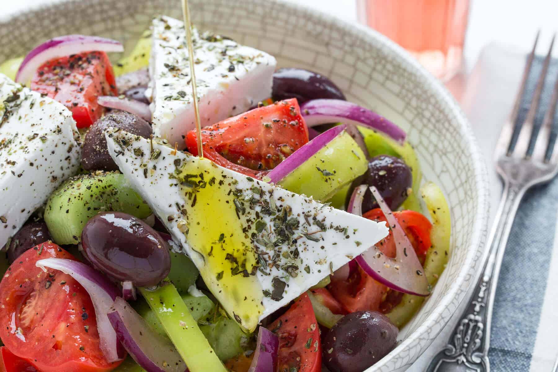 Easy Authentic Greek Salad Recipe Made In Under 10 Minutes