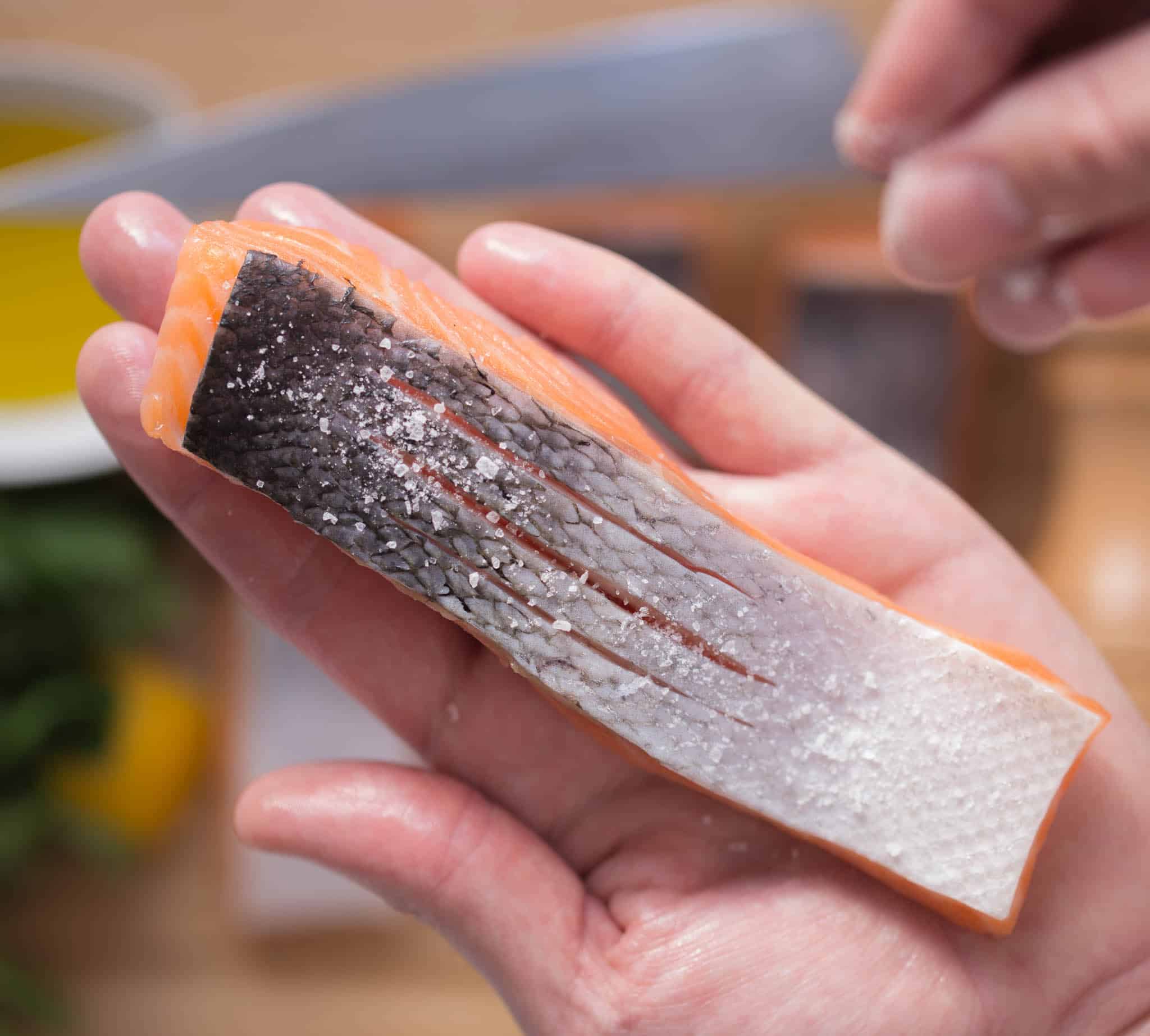 How To Cook Salmon Fillet | Perfect Crispy Skin - PantsDownApronsOn