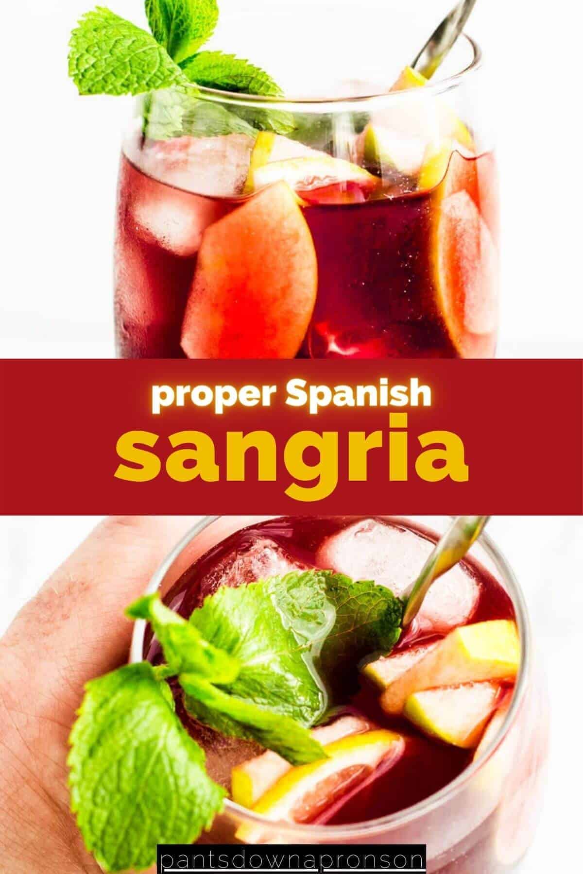 Real Spanish Red Sangria With Cognac Or Rum - PantsDownApronsOn